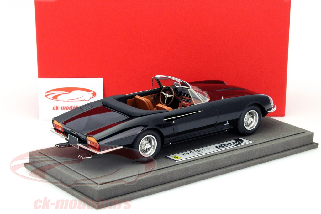 BBR Models 1:18 Ferrari 365 California Year 1966 black BBR1814B model ...