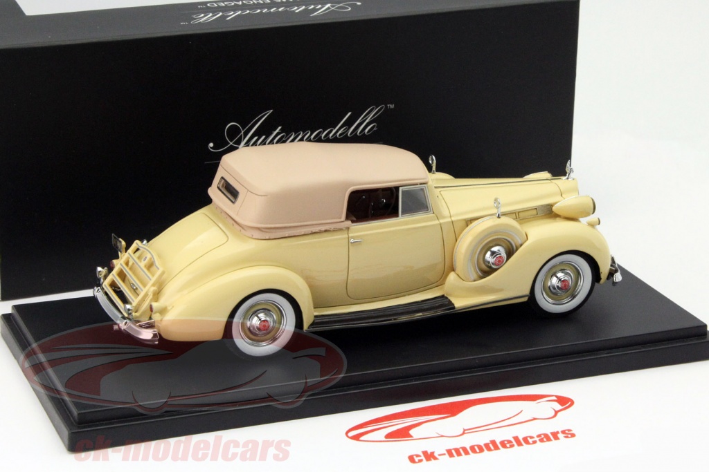 Automodello 1:43 Packard Twelve Convertible Victoria Year 1938 beige AM ...