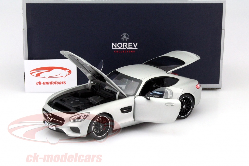 Norev 1:18 Mercedes-Benz AMG GT Year 2015 mat silver 183495 model car ...