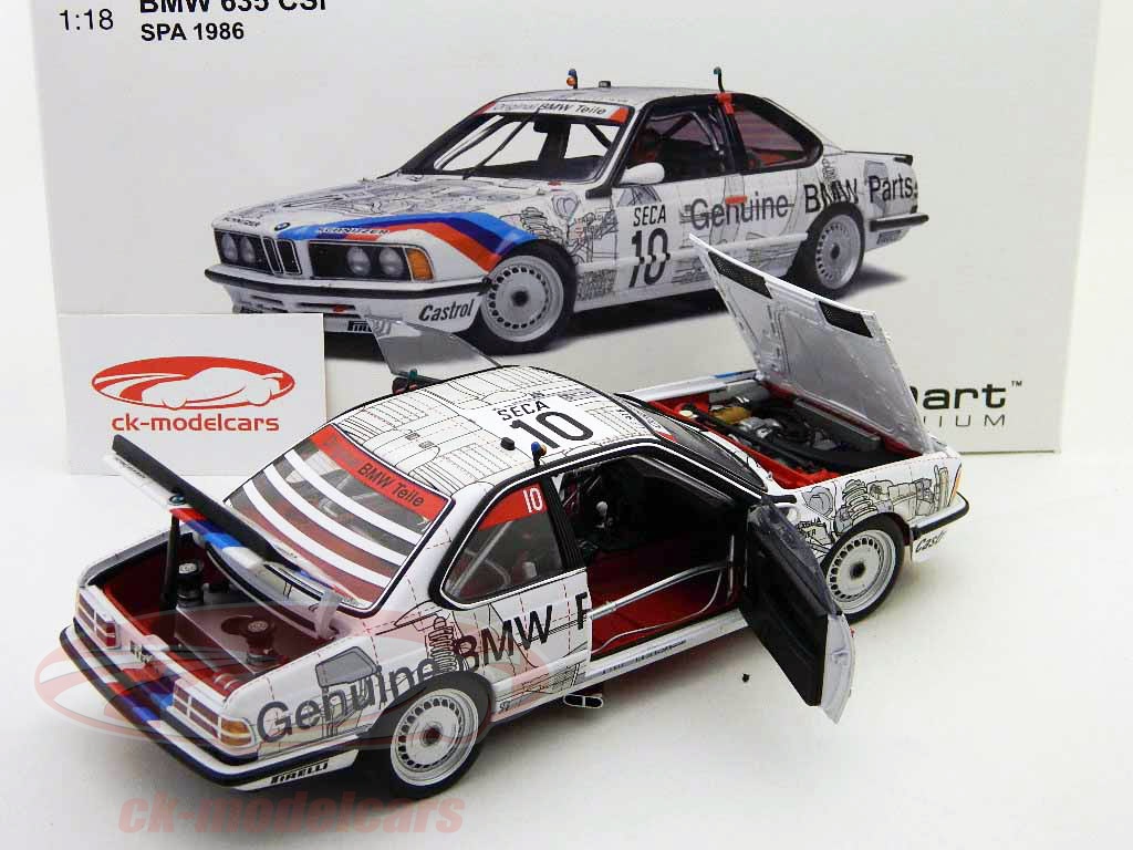 AUTOart 1:18 BMW 635 CSI N° 10 24h de Spa-Francorchamps 1986 88646 modèle voiture 88646 674110886467