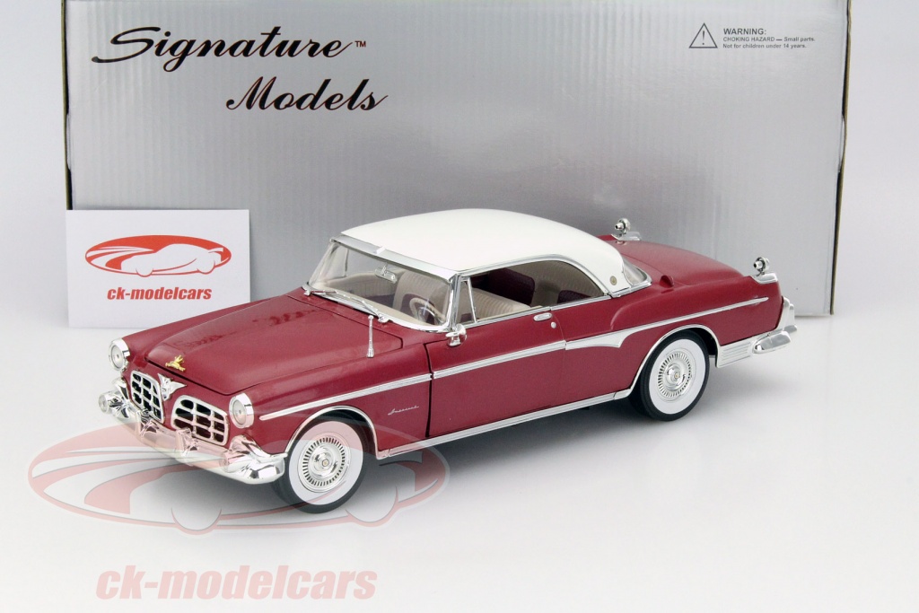 Signature Models 1:18 Chrysler Imperial Year 1955 red 18111-2 model car ...