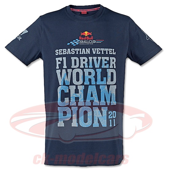 Sebastian Vettel T-Shirt blue formula 1 worldchampion 2011 Sizes S, M ...