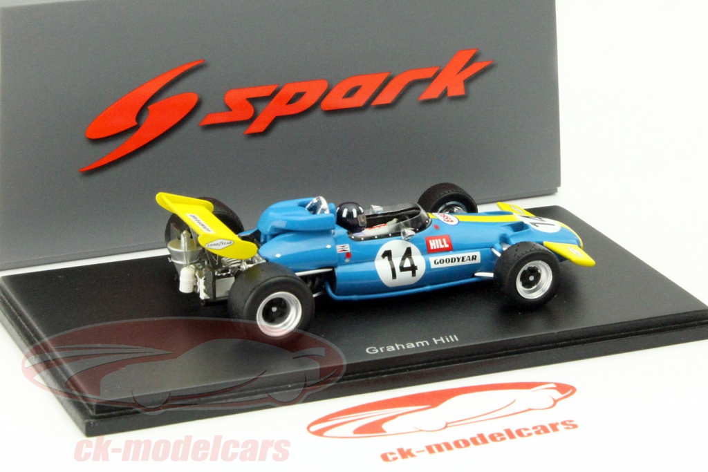 Spark 1:43 Graham Hill Brabham BT33 #14 South Africa GP formula 1 1971 S4338 model car S4338 ...