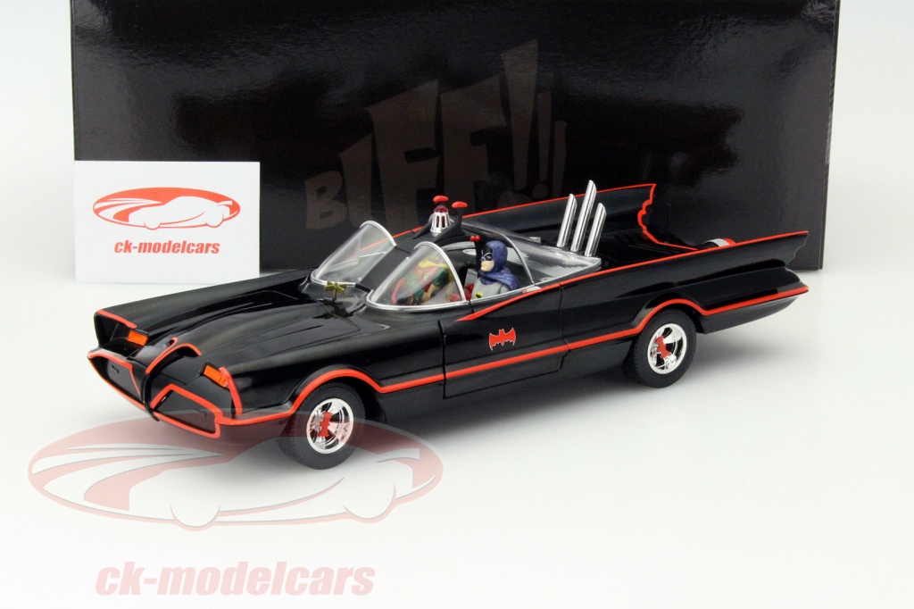 HotWheels 1:18 Batman Classic TV-Series Batmobile with Batman and Robin ...