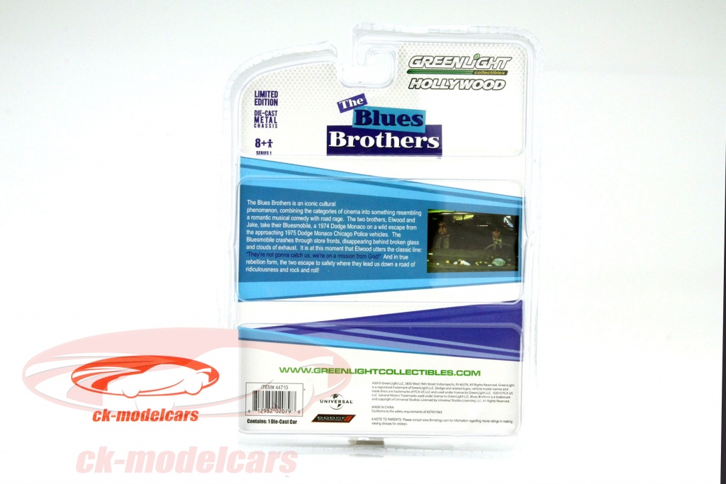Greenlight 1:64 Dodge Monaco Bluesmobile out the Movie Blues Brothers ...