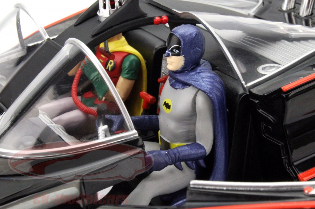 HotWheels 1:18 Batman Classic TV-Series Batmobile with Batman and Robin ...