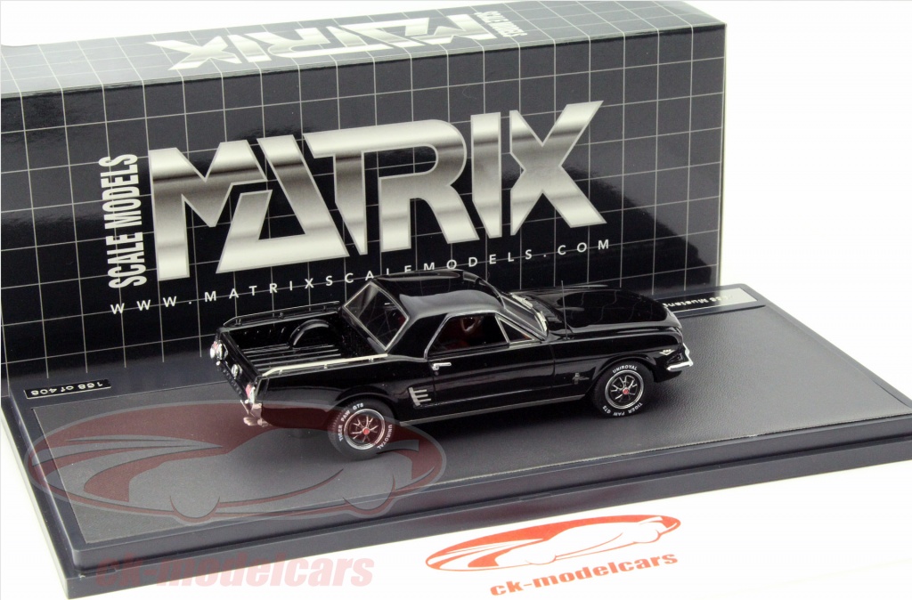 Matrix 1:43 Ford Mustang Mustero Pick Up Year 1966 black MX20603-111 ...