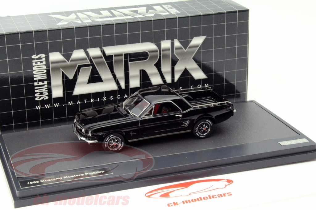 Matrix 1:43 Ford Mustang Mustero Pick Up Year 1966 black MX20603-111 ...