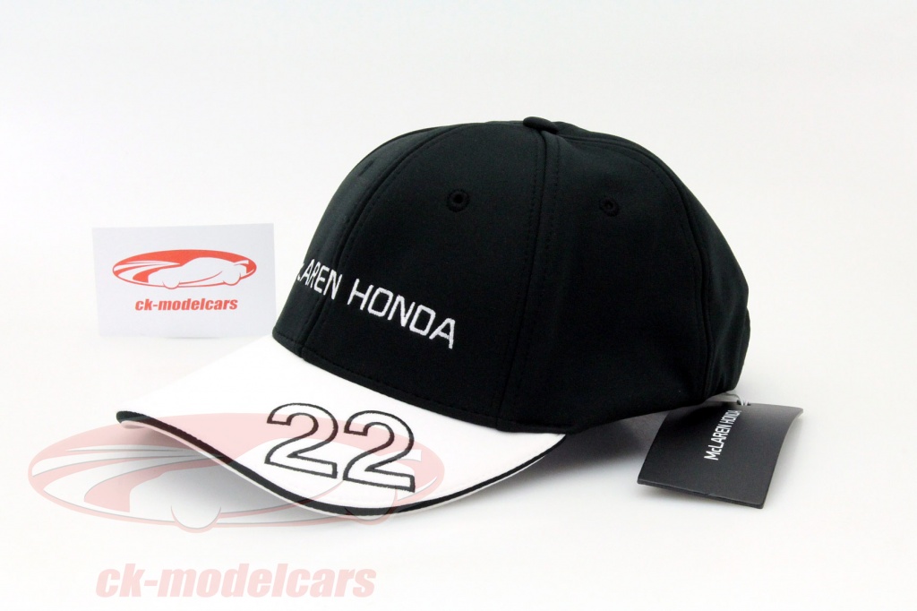 Jenson Button Driver Cap formula 1 2015 Curved Peak Cap black / white ...