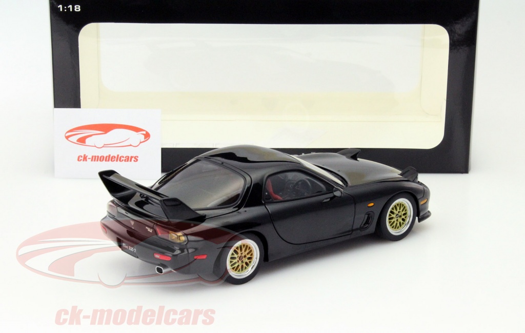 AUTOart 1:18 Mazda Efini RX-7 (FD) Tuned Version イヤー 1991 黒 75968 モデル 車 ...