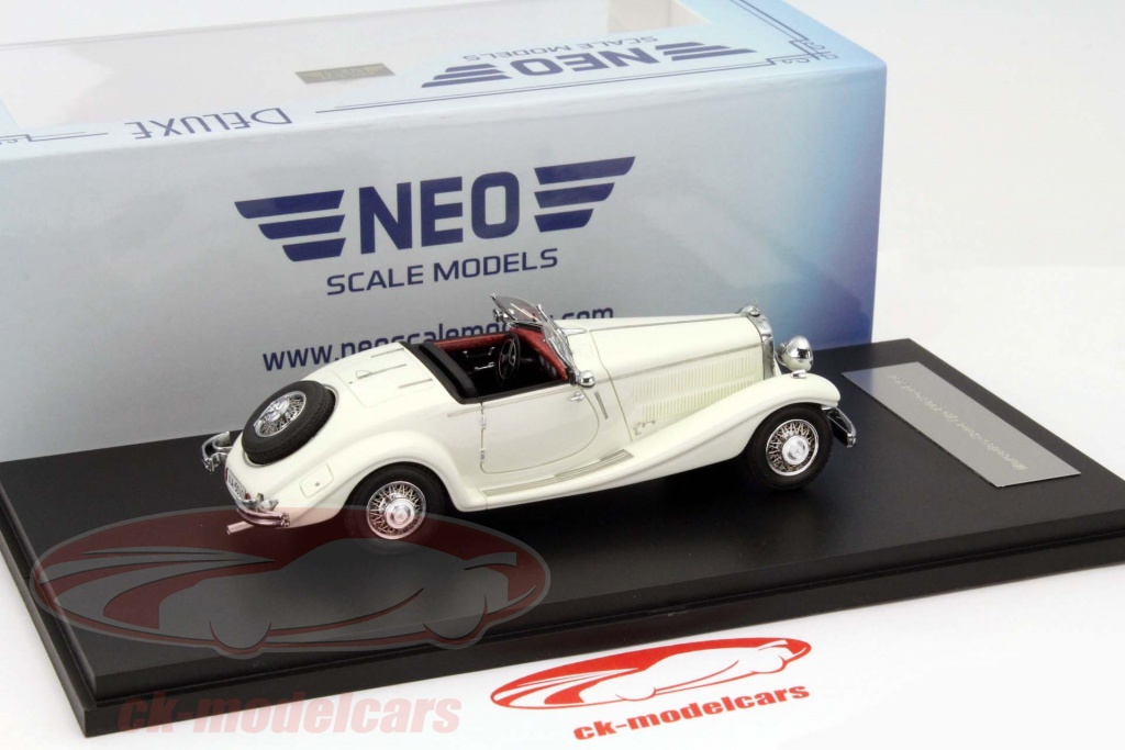 Neo 1:43 Mercedes-Benz Typ 290 Roadster イヤー 1936 ホワイト NEO45010 モデル 車 ...