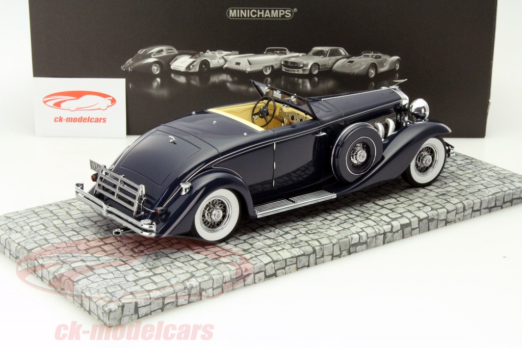 Minichamps 1:18 Duesenberg SJN Convertible Coupe Year 1936 dark blue ...