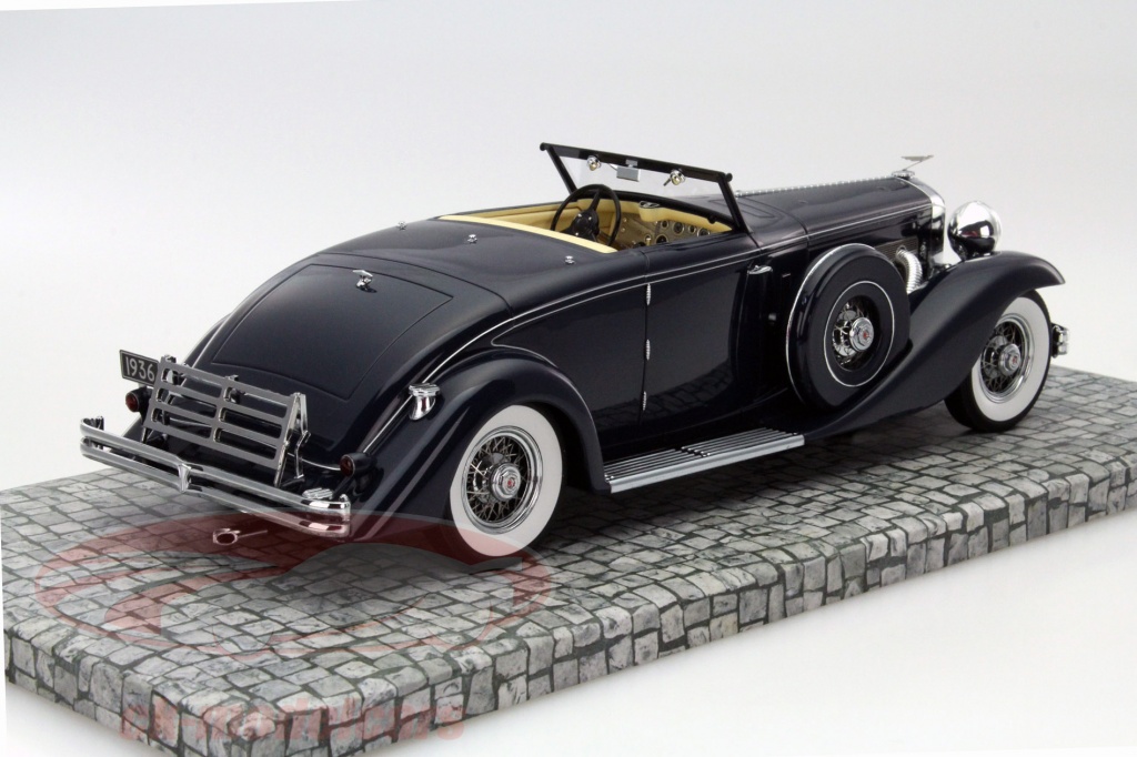Minichamps 1:18 Duesenberg SJN Convertible Coupe Year 1936 dark blue ...