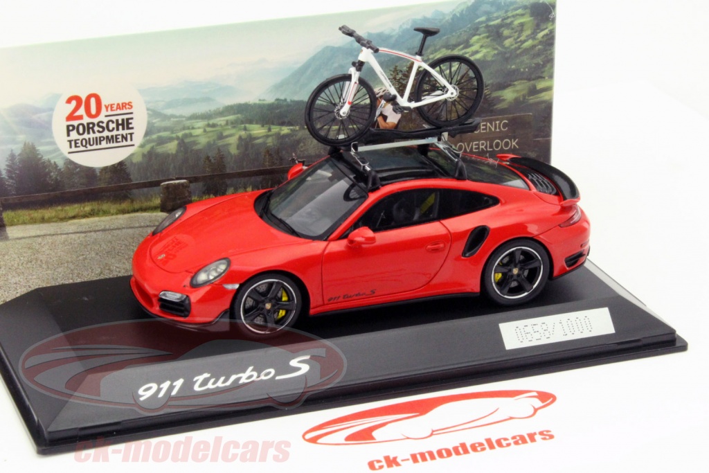Spark 1:43 Porsche 911 (991) Turbo S With bicycle 20 Years Porsche ...