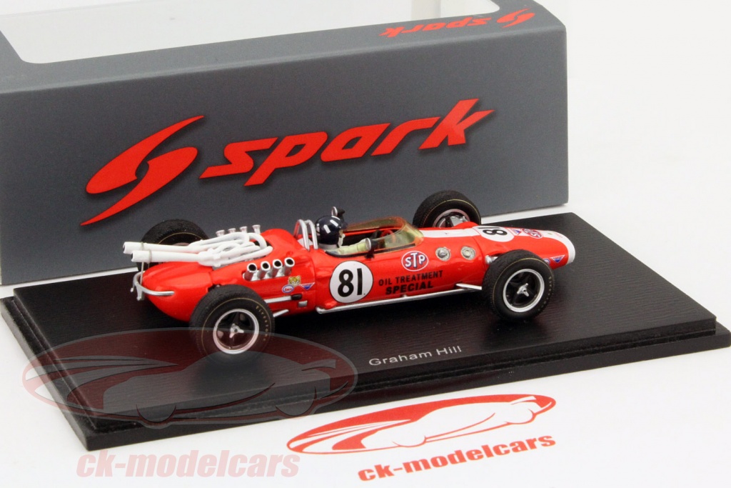 Spark 1:43 Lotus 42F #81 Indy 500 1967 Graham Hill S4275 model car ...