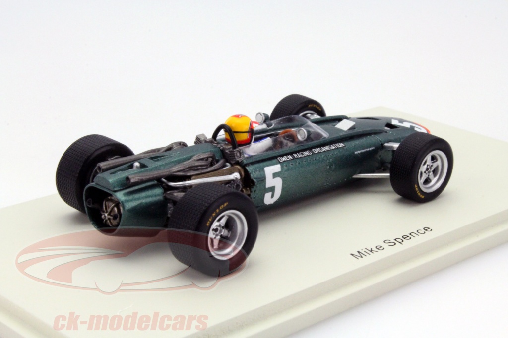 Spark 1:43 Mike Spence BRM P83 #5 Monaco GP Formel 1 1967 S4252 ...
