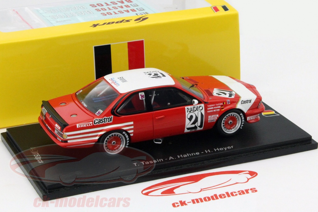Spark 1:43 BMW 635 CSi #21 Gagnant 24h Spa 1983 Tassin, Hahne, Heyer ...