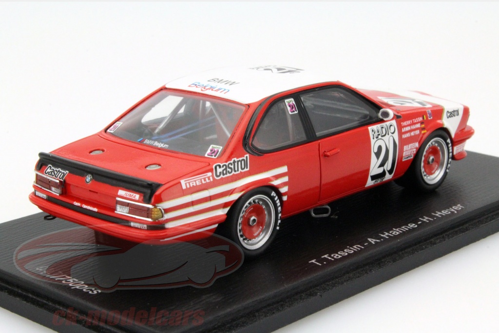 Spark 1:43 BMW 635 CSi #21 Gagnant 24h Spa 1983 Tassin, Hahne, Heyer ...
