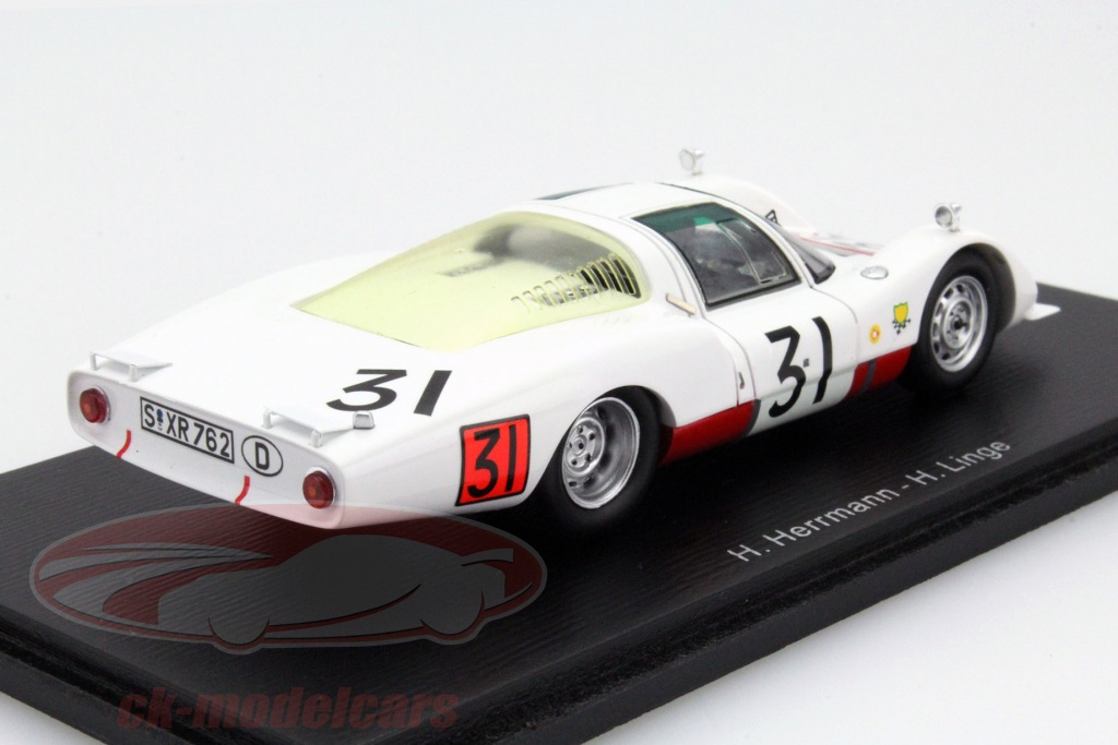 Spark 1:43 Porsche 906/6L #31 24h LeMans 1966 Herrmann, Linge S4487 ...