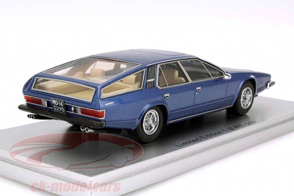 KESS 1:43 Lamborghini Faena Frua Year 1978 blue 43040000 model car ...