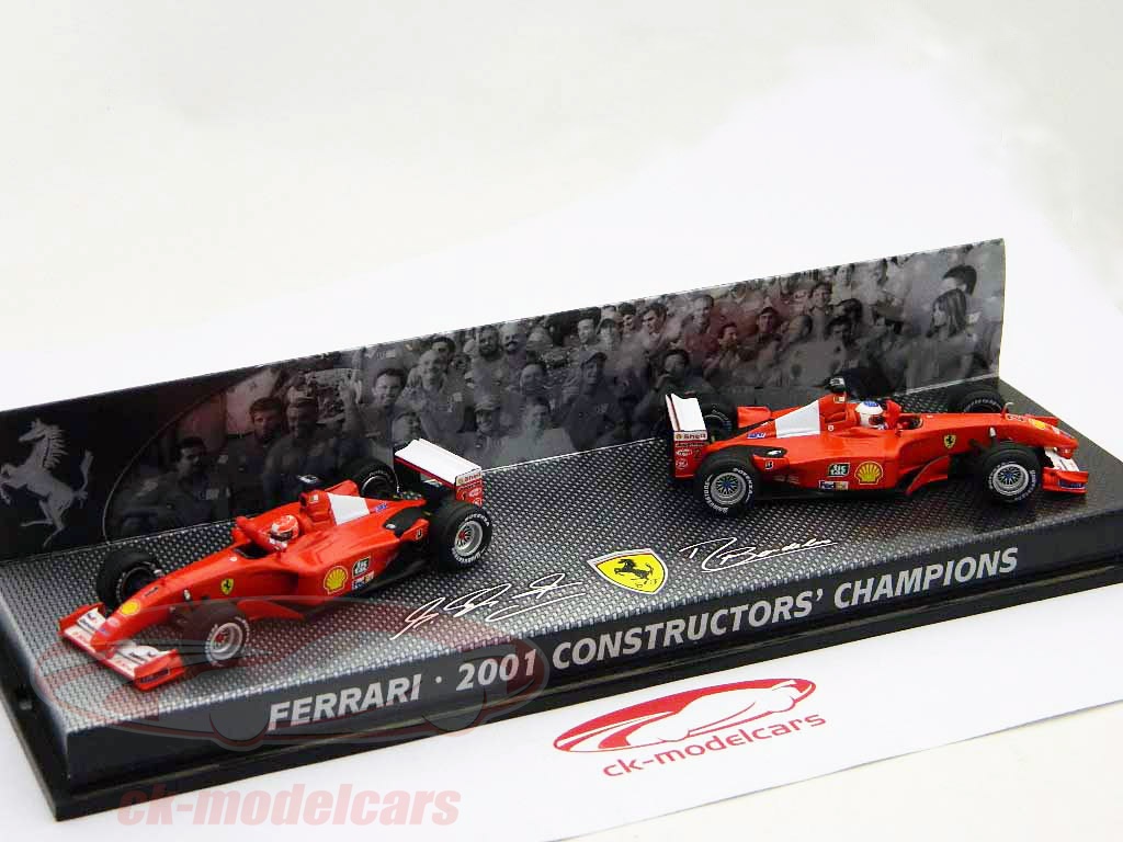 HotWheels 1:43 Ferrari Constructors Champions Set formula one 2001 ...