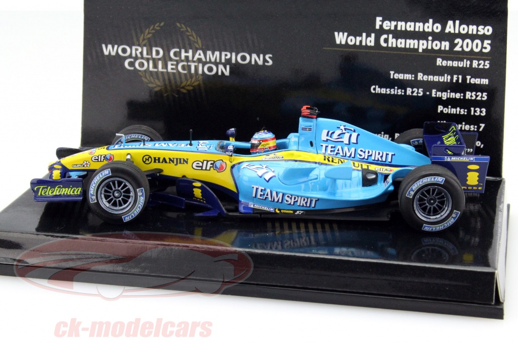 Minichamps 1:43 Fernando Alonso Renault R25 #5 World Champion formula 1 ...
