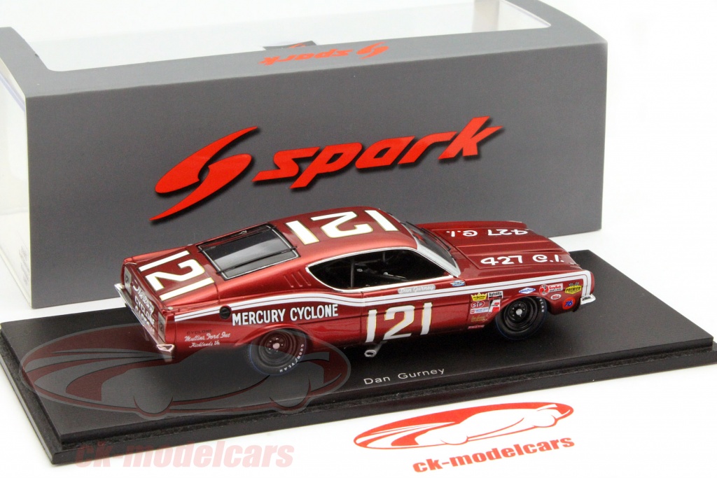 Spark 1:43 Ford Mercury #121 Riverside 1969 Dan Gurney S3602 モデル 車 ...