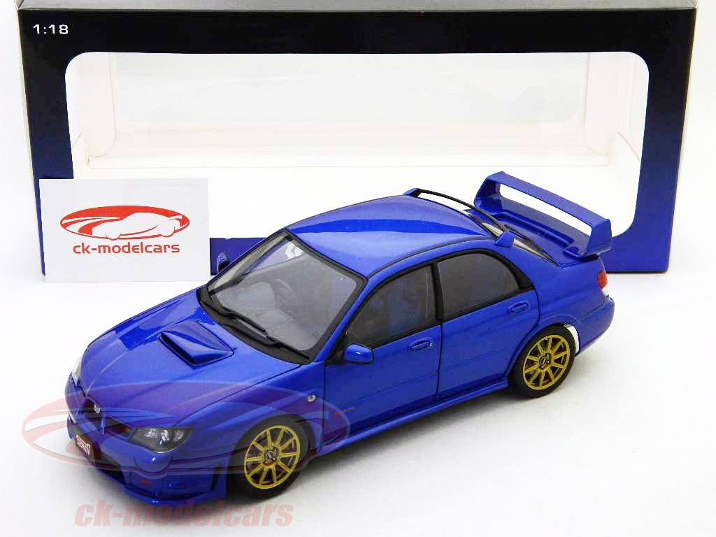 AUTOart 1:18 Subaru Impreza WRX STi Bj. 2006 blue metallic 78681 model car 78681 674110786811