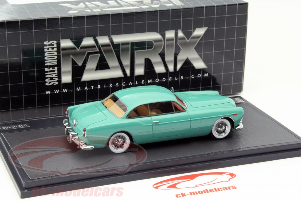 Matrix 1:43 Chrysler ST Special Ghia Coupe イヤー 1954 グリーン MX40303-011 モデル 車 MX40303-011 040303011006