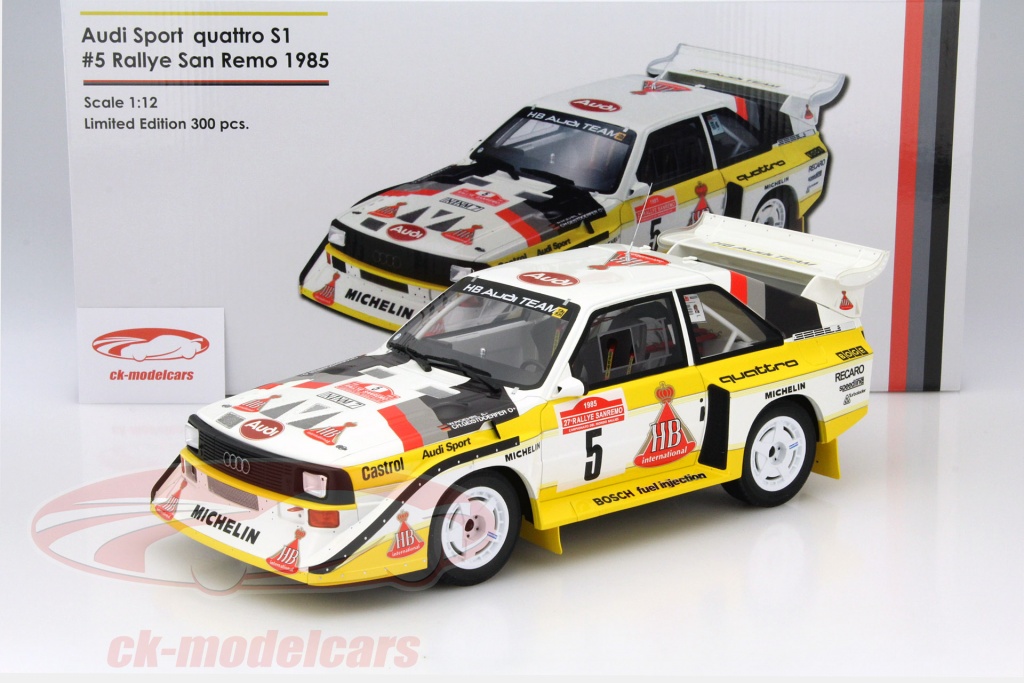 Ottomobile 1:12 Audi Sport Quattro S1 #5 Winner Rally San Remo 1985 ...