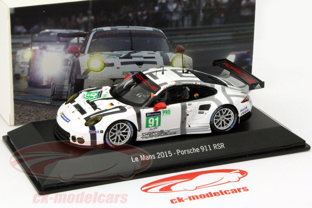 Spark 1:43 Porsche 911 RSR #91 24h LeMans 2015 Lietz, Christensen, Bergmeister MAP02087615 model ...