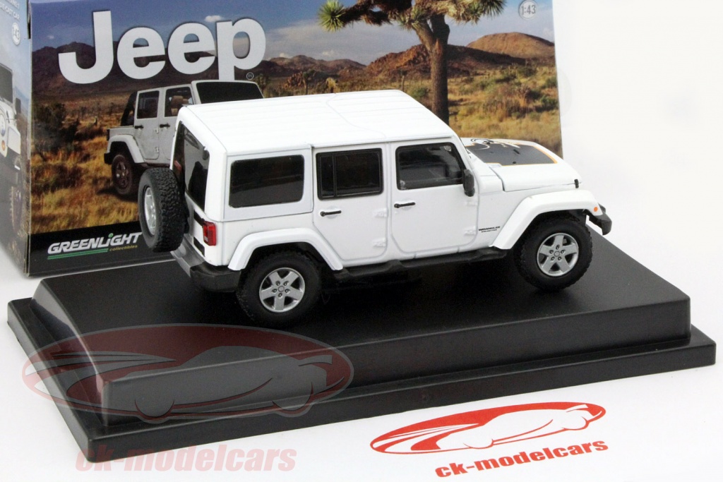 Greenlight 1:43 Jeep Wrangler Unlimited Mojave Edition Année 2011 blanc ...
