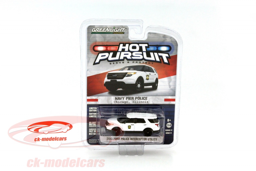 Greenlight 1:64 Ford Police Interceptor Navy Pier Baujahr 2013 weiß ...