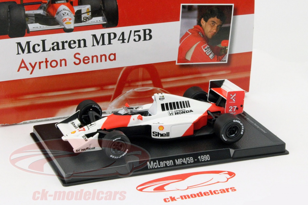 Altaya 1:43 Ayrton Senna McLaren MP4/5B #27 Weltmeister Formel 1 1990 ...