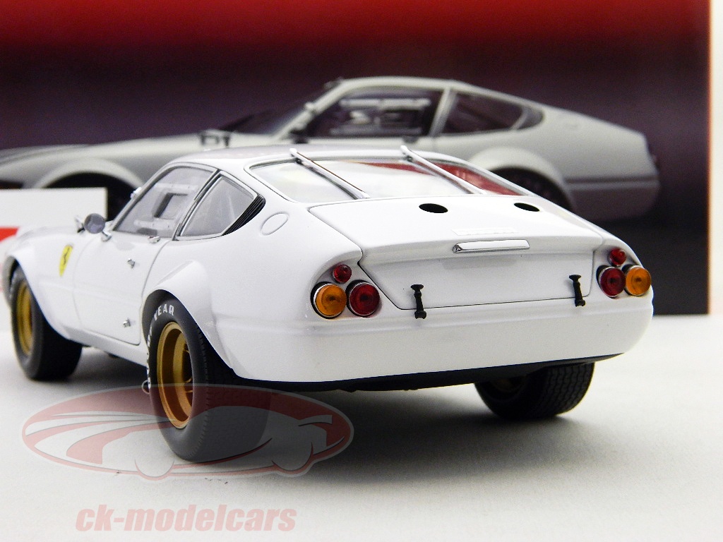 Kyosho 1:18 Ferrari 365 GTB4 Competizione Plain Body Version white 08163W model car 08163W ...