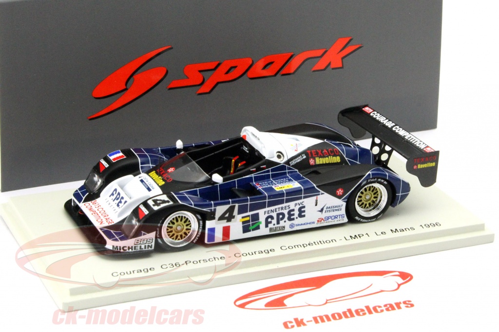Spark 1:43 Courage C36 #4 24h LeMans 1996 Andretti, Lammers, Warwick S3668 modèle voiture S3668 ...
