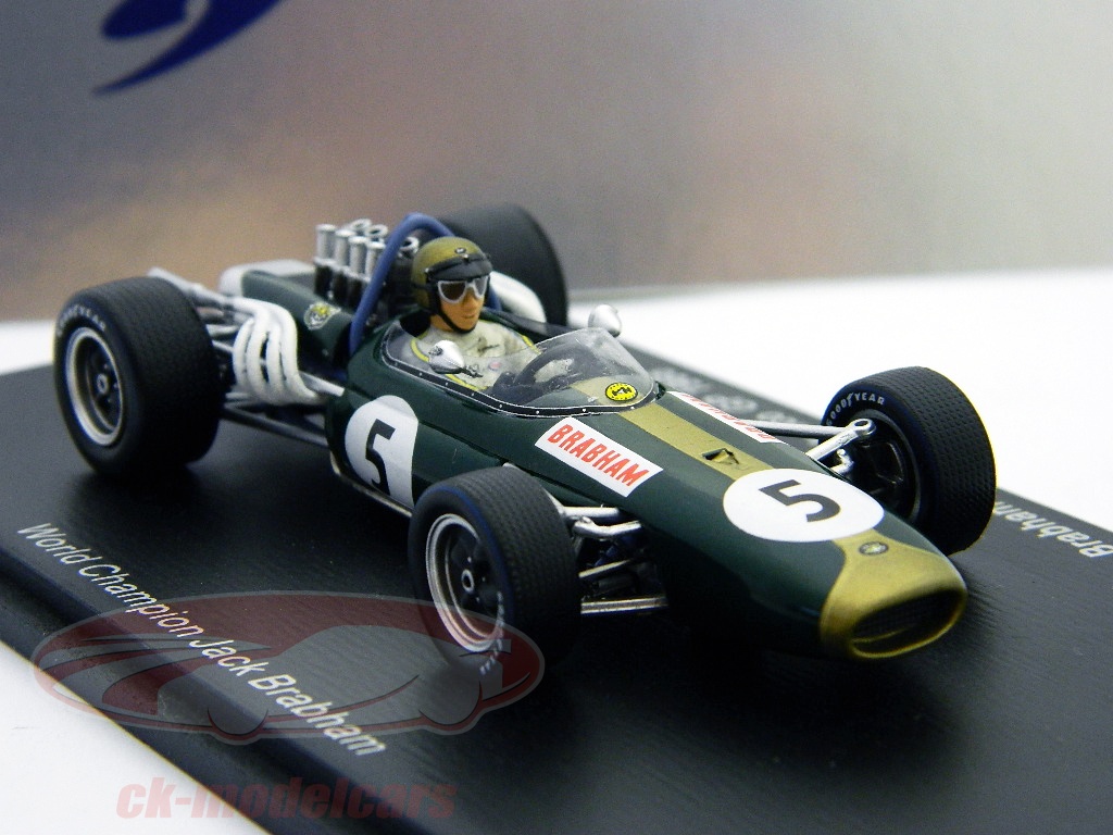 Spark 1:43 Brabham BT20 Brabham Jack monde de Formule 1 Champion 1966 S3500 modèle voiture S3500 ...