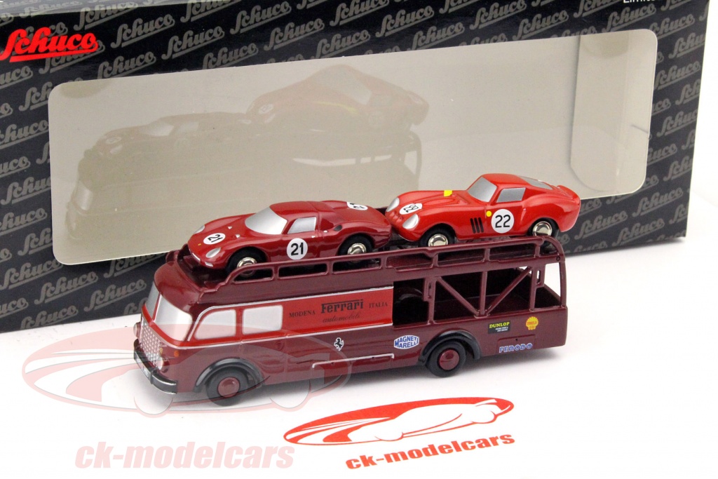 Schuco 1:87 Piccolo-Set Fiat racing transporter Ferrari With 250 GTO ...