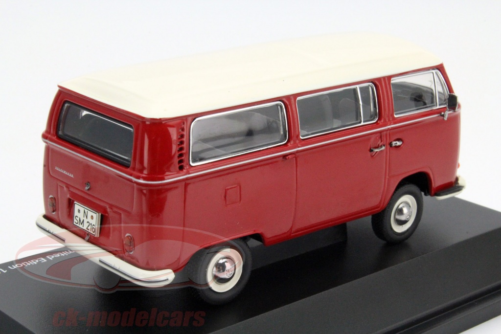 Schuco 1:43 Volkswagen VW T2a bus red / white 450333900 model car ...