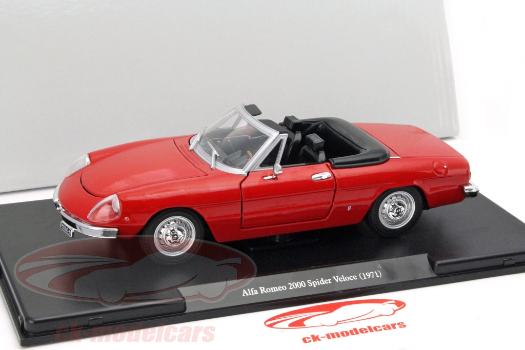 Leo Models 1:24 Alfa Romeo 2000 Spider Veloce Year 1971 red CK920695 ...
