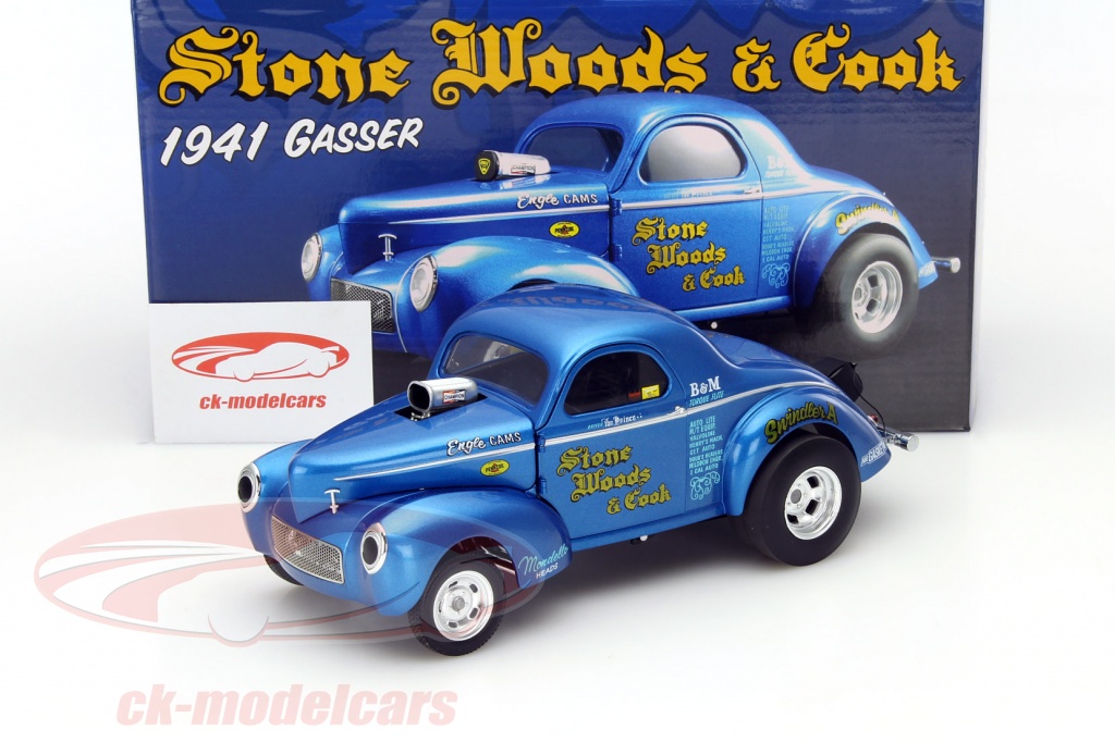 GMP 1:18 Stone Woods and Cook Gasser Baujahr 1941 blau A1800906 ...