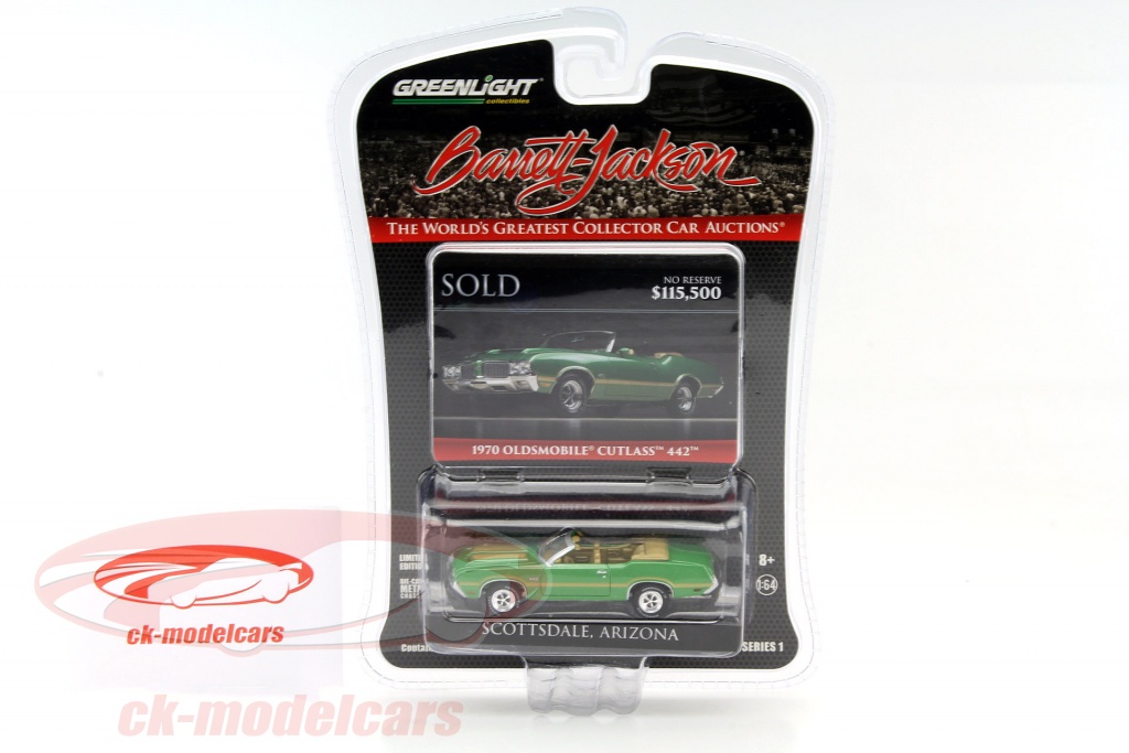 Greenlight 1:64 Oldsmobile Cutlass 442 Year 1970 green 27830 model car ...