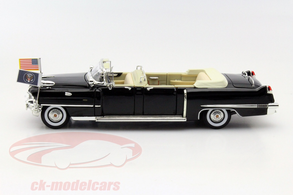 Lucky DieCast 1:24 Cadillac Presidential Parade Car Bauajhr 1956 black ...