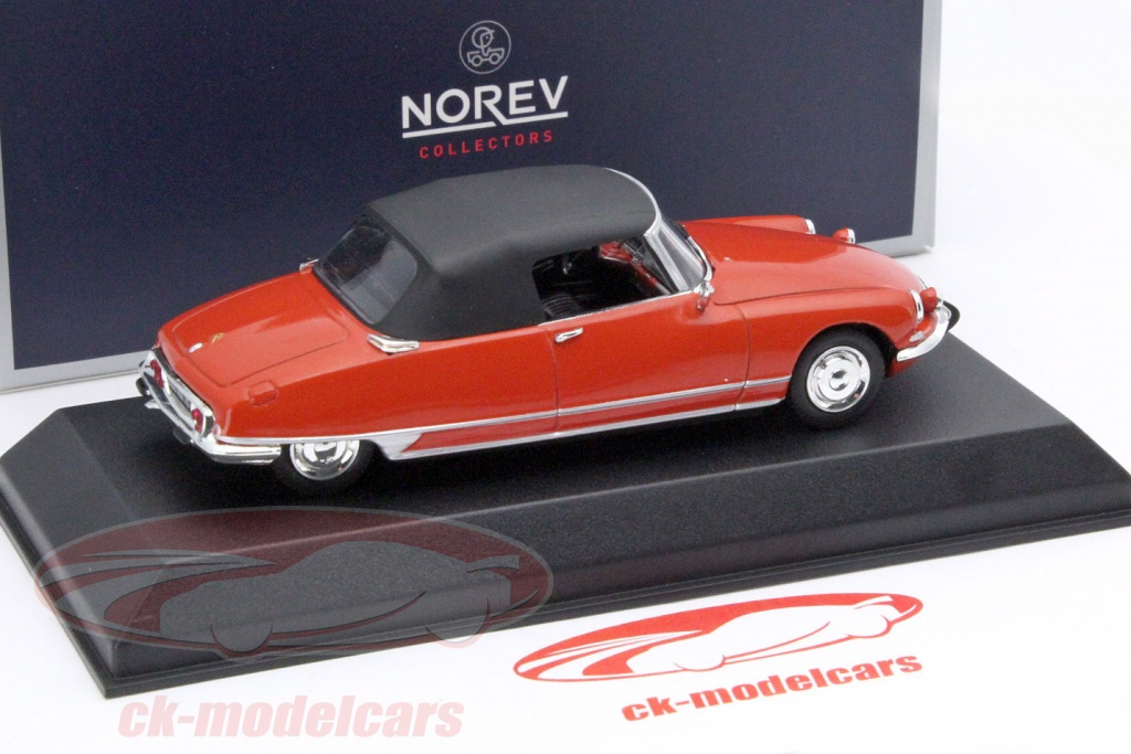 Norev 1:43 Citroen DS 19 Cabriolet jaar 1965 rood 157009 model auto ...