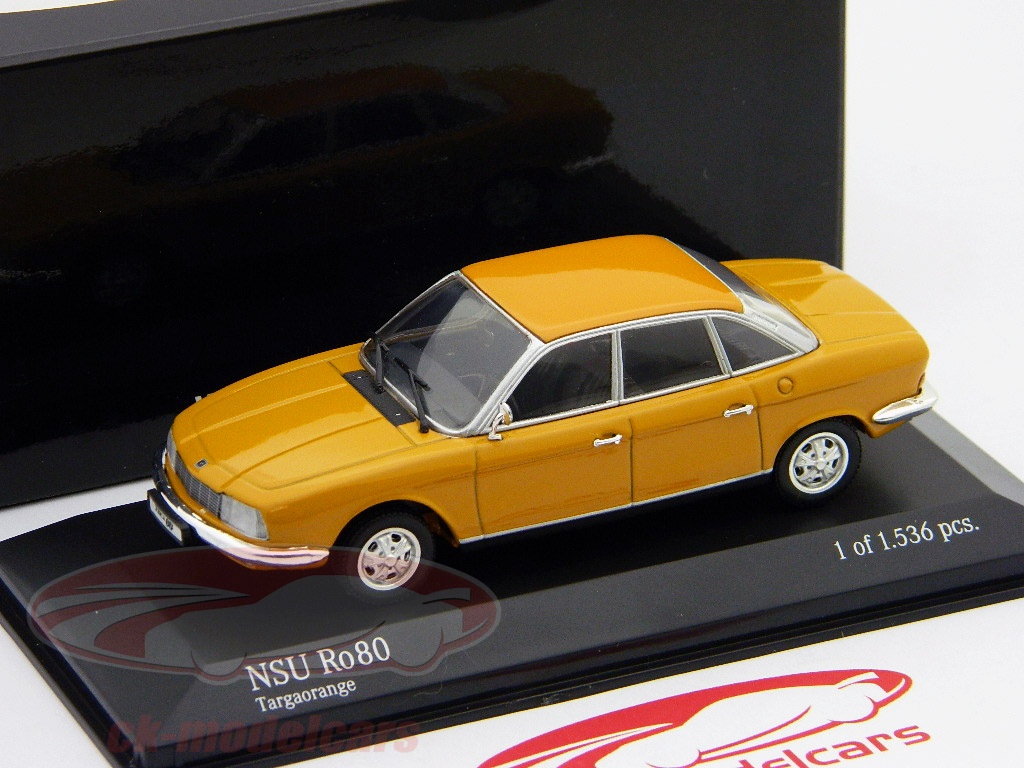 Minichamps 1:43 NSU Ro 80 Baujahr 1972 targa orange 430015401 model car ...