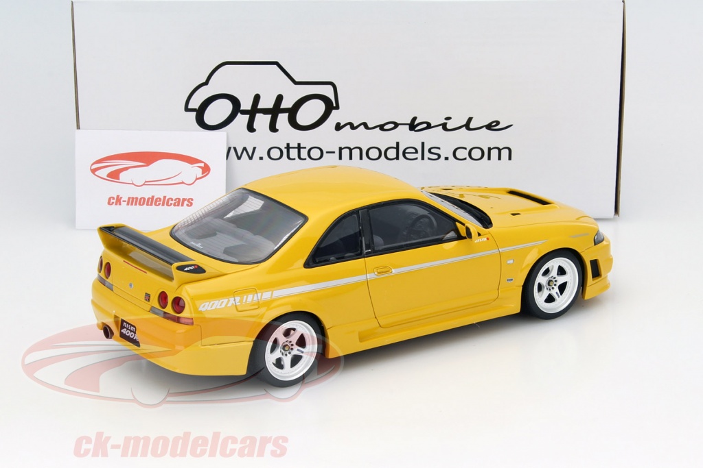 Ottomobile Nissan Skyline R33 Nismo 400 R amarelo 1:18 OT167 modelo carro OT167 9580010203253