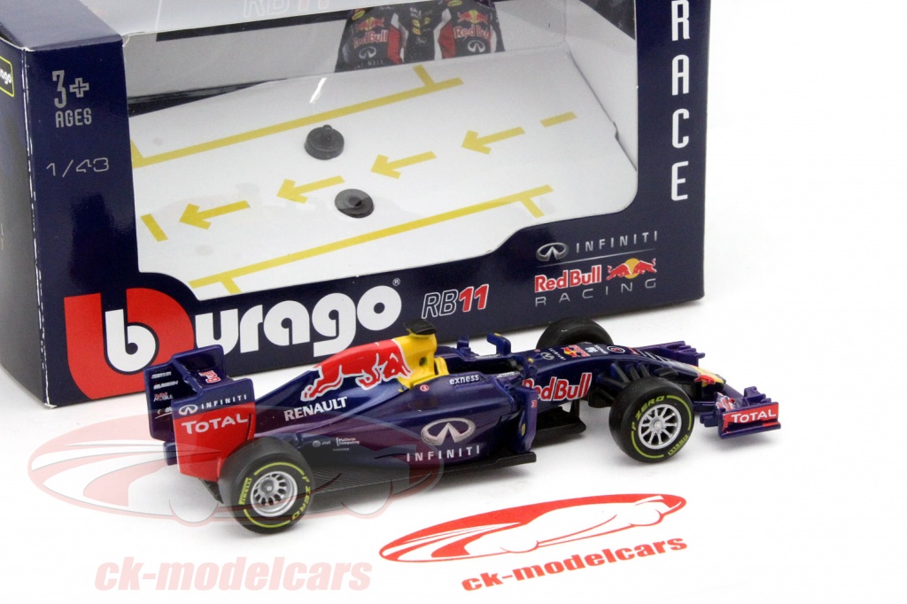 Bburago 1:43 Daniel Ricciardo Red Bull RB11 #3 formule 1 2015 18-38016 ...