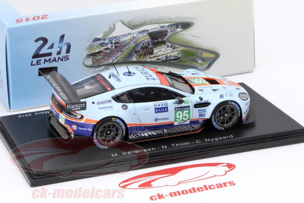Spark 1:43 Aston Martin V8 Vantage #95 24h LeMans 2015 Nygaard, Thiim ...