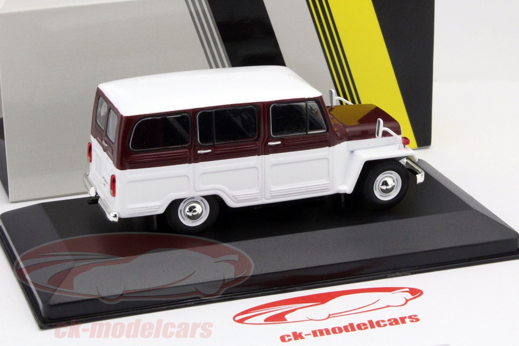 First43 Models 1:43 Mitsubishi Jeep J30 année 1961 rouge / blanc F43-014 modèle voiture F43-014 ...