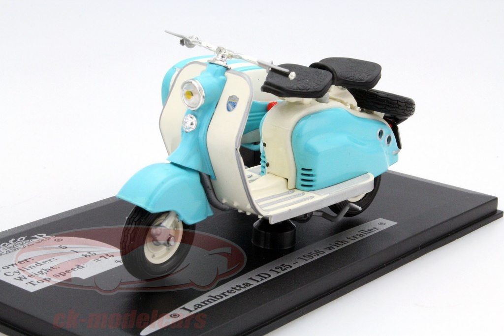 Solido 1:18 Lambretta LD 125 with trailer Year 1956 turquoise / white ...
